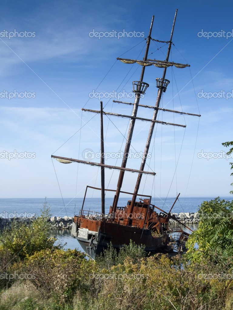 Replica of Grande Hermine ship Stock Photo by ©Bruno135 47644877