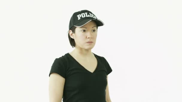 Police woman thinking and scratching head — Stock Video © Bruno135 ...