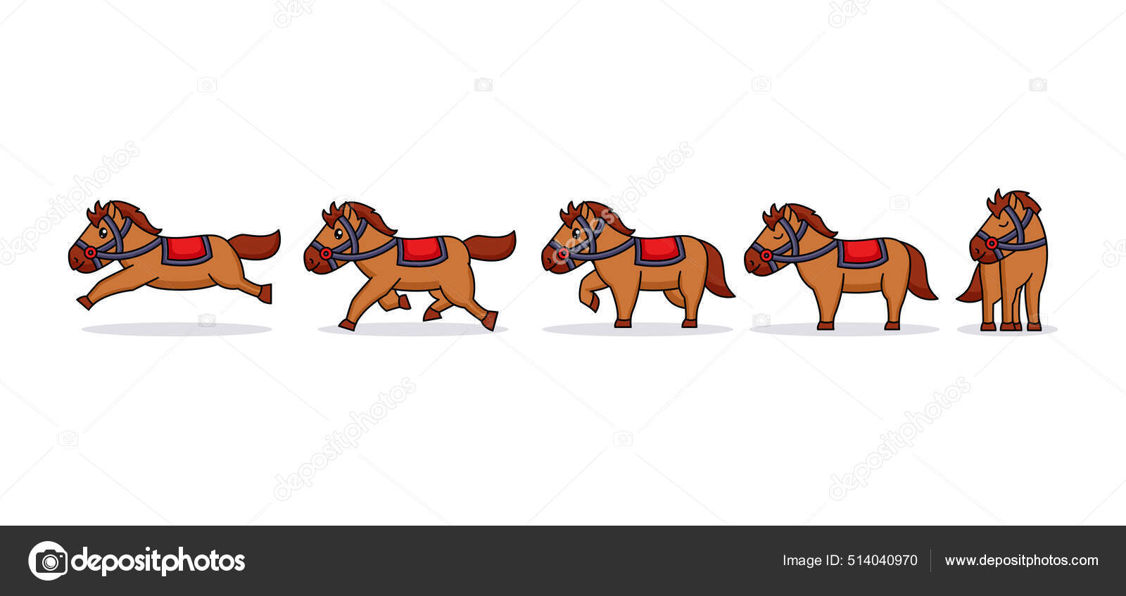 Cute Baby Racing Horse Logo Mascot Stock Vector by ©Guavanaboy 514040970