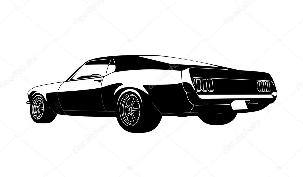 Muscle car — Stock Vector © dmitriynaboka #37271803