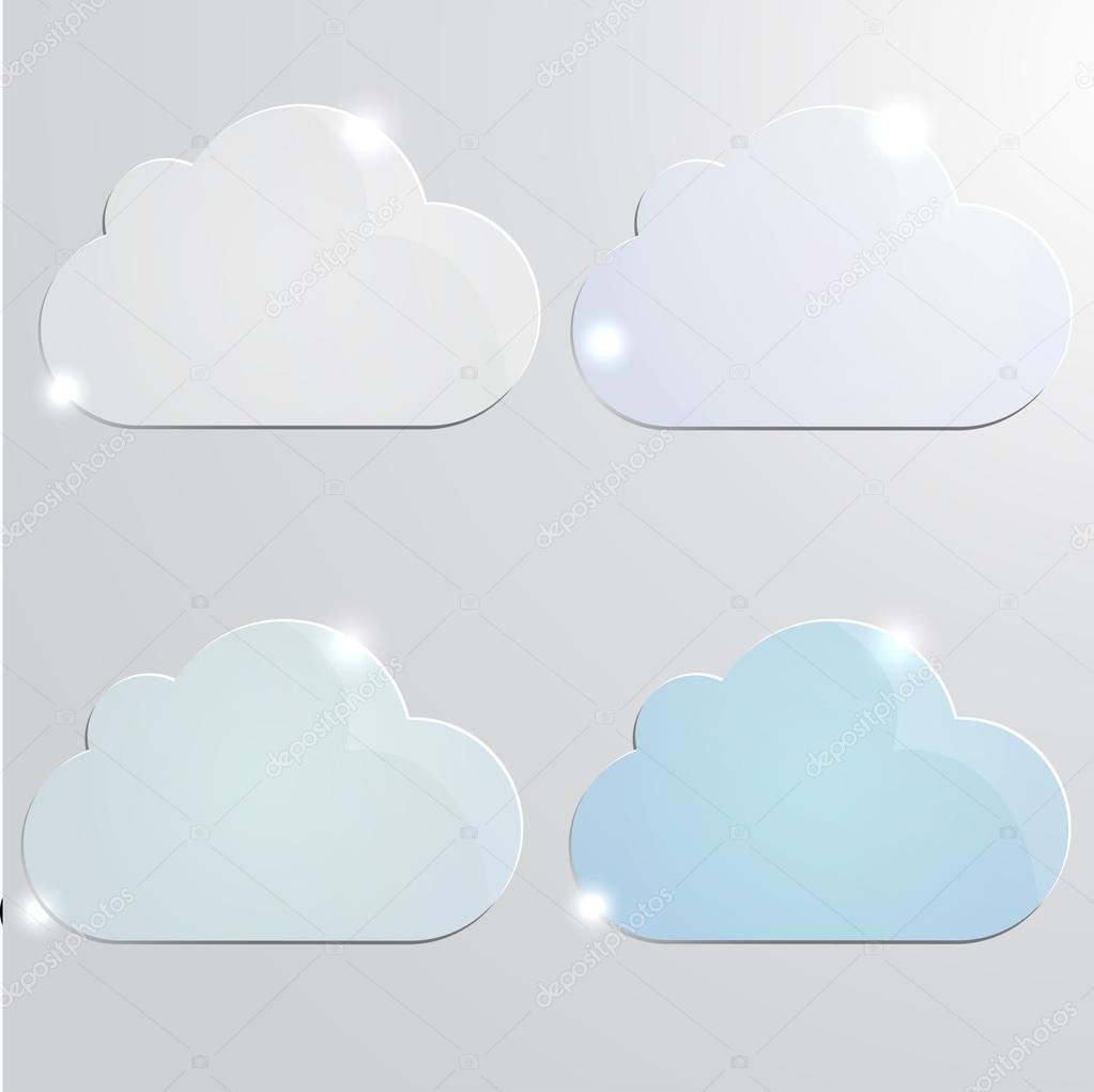 Glossy cloud with color shades Stock Vector by ©Yulias07 30485251