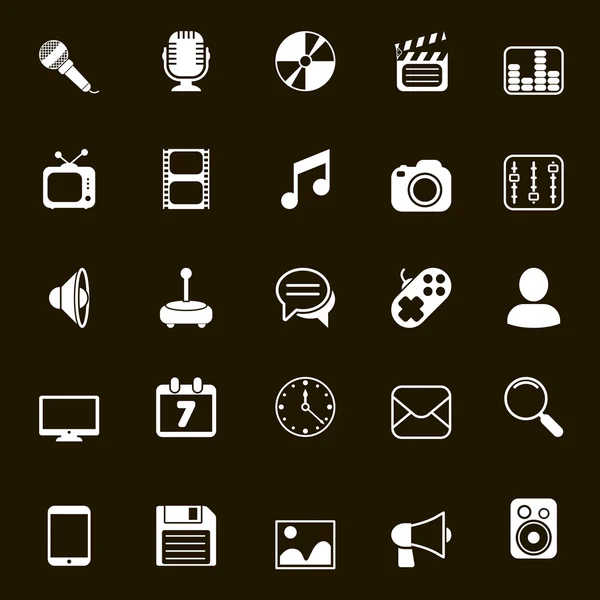 Media Icons Set Stock Vector Image by ©Yulias07 #30484477