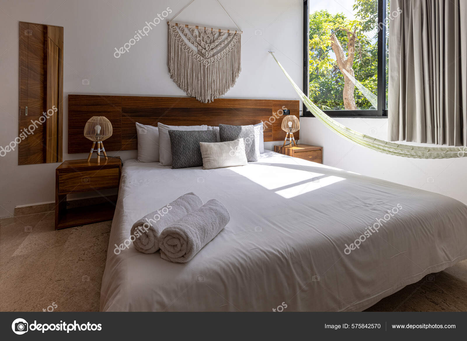 México Tulum Habitación Hotel Lujo Con Vistas Selva Hamaca — Foto de ...