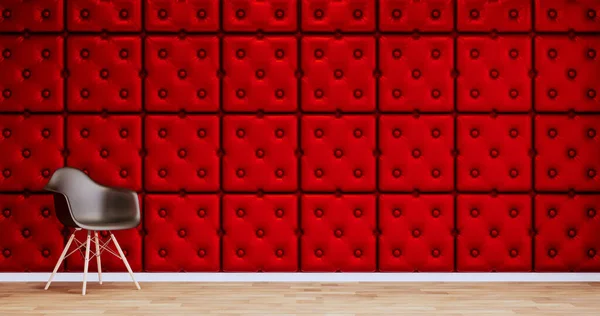 Red modern room,minimal designs. 3d rendering - Stock Image - Everypixel