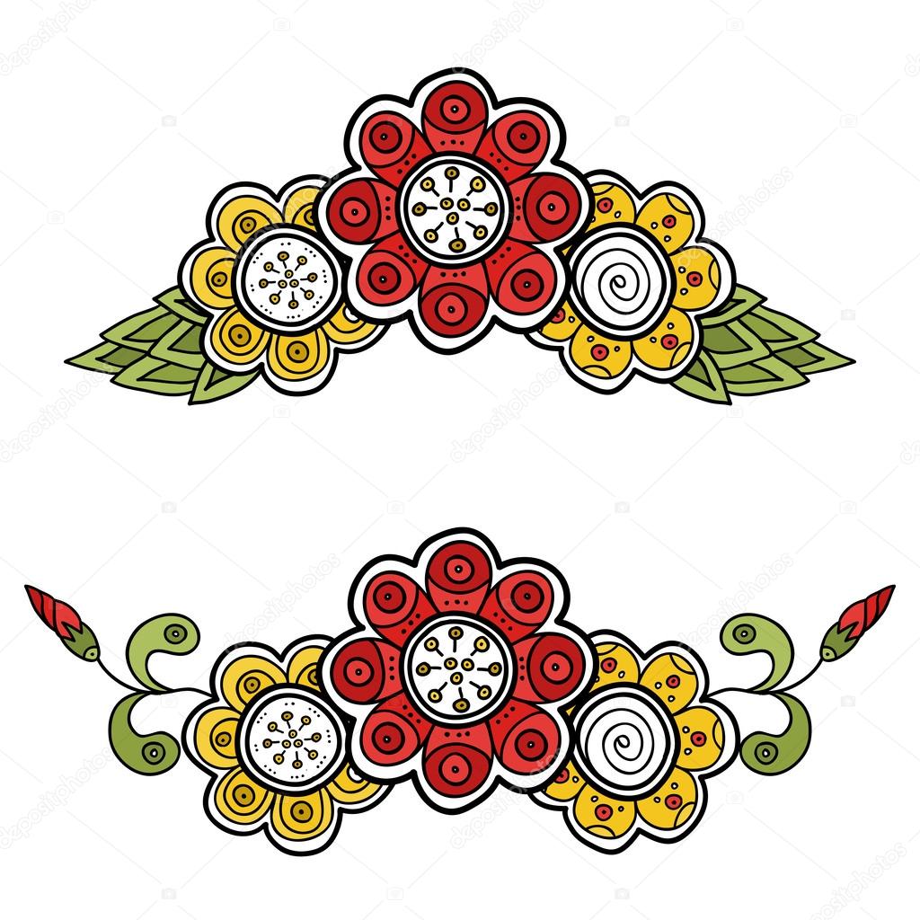 Arreglo floral Vector de stock #40341081 de ©Krolja