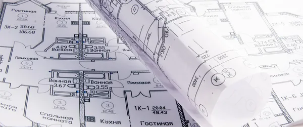 Architectural plans for the roll Stock Photo by ©atraks 30517169