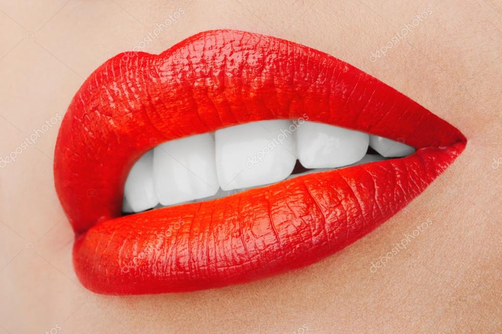 Beautiful Smiling Lips — Stock Photo © studioloco #30460049