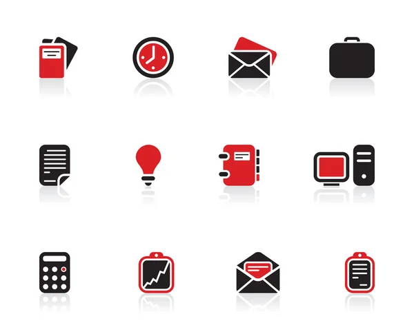 Black and red internet icons and logo set for professionals detail ⬇ ...