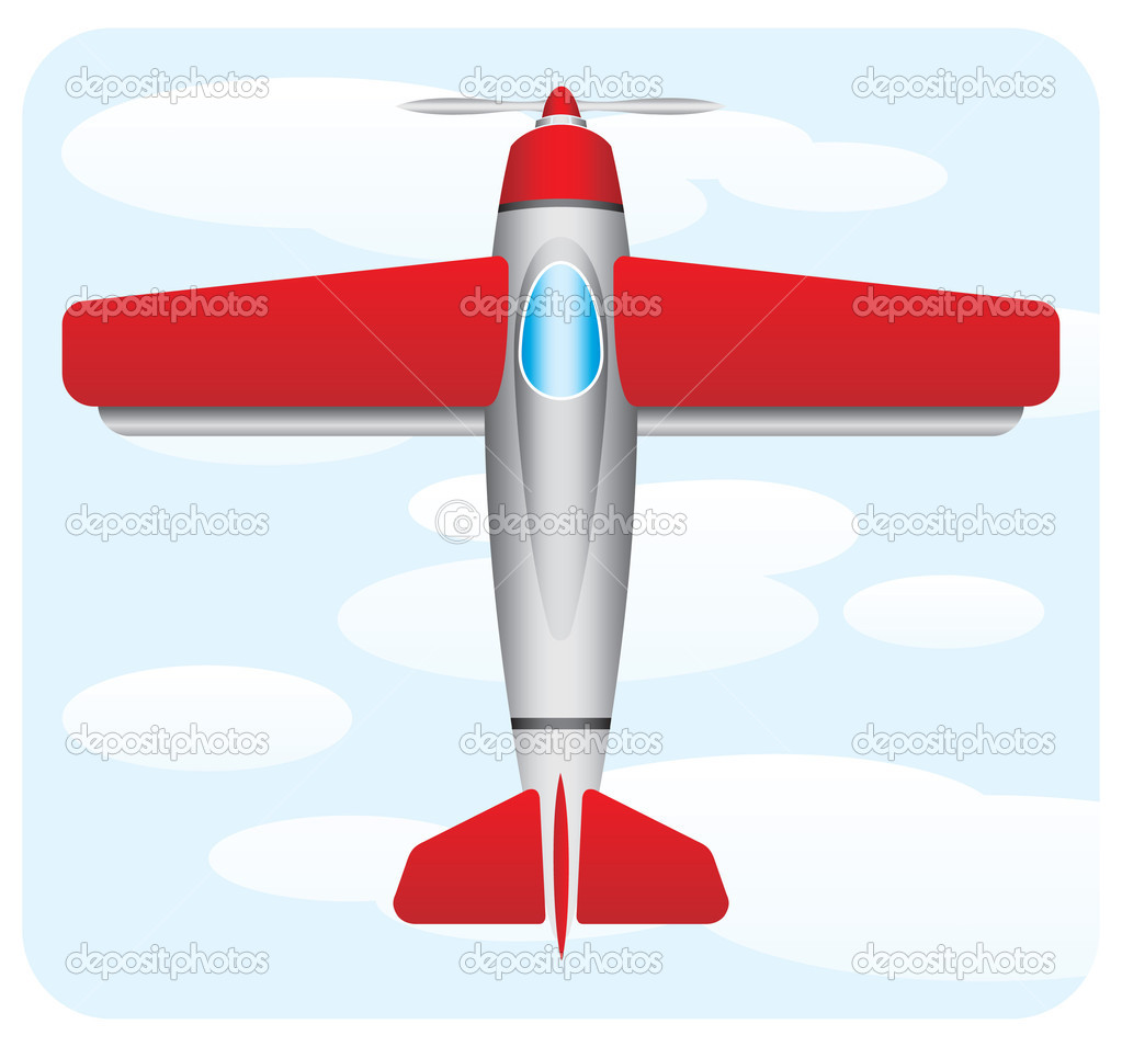 Red airplane Stock Vector Image by ©maximillion11 #36362147