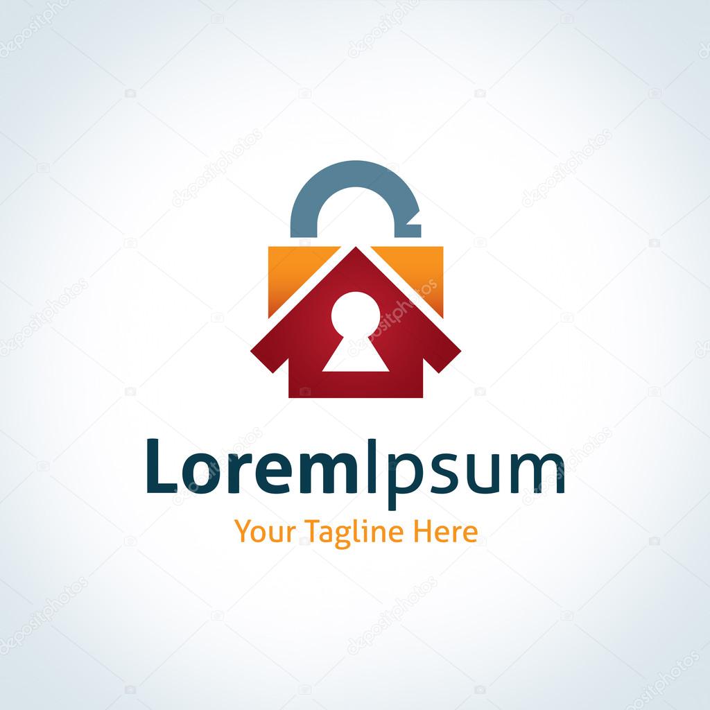 Lock up Your house family protection logo brand icon premium Stock ...
