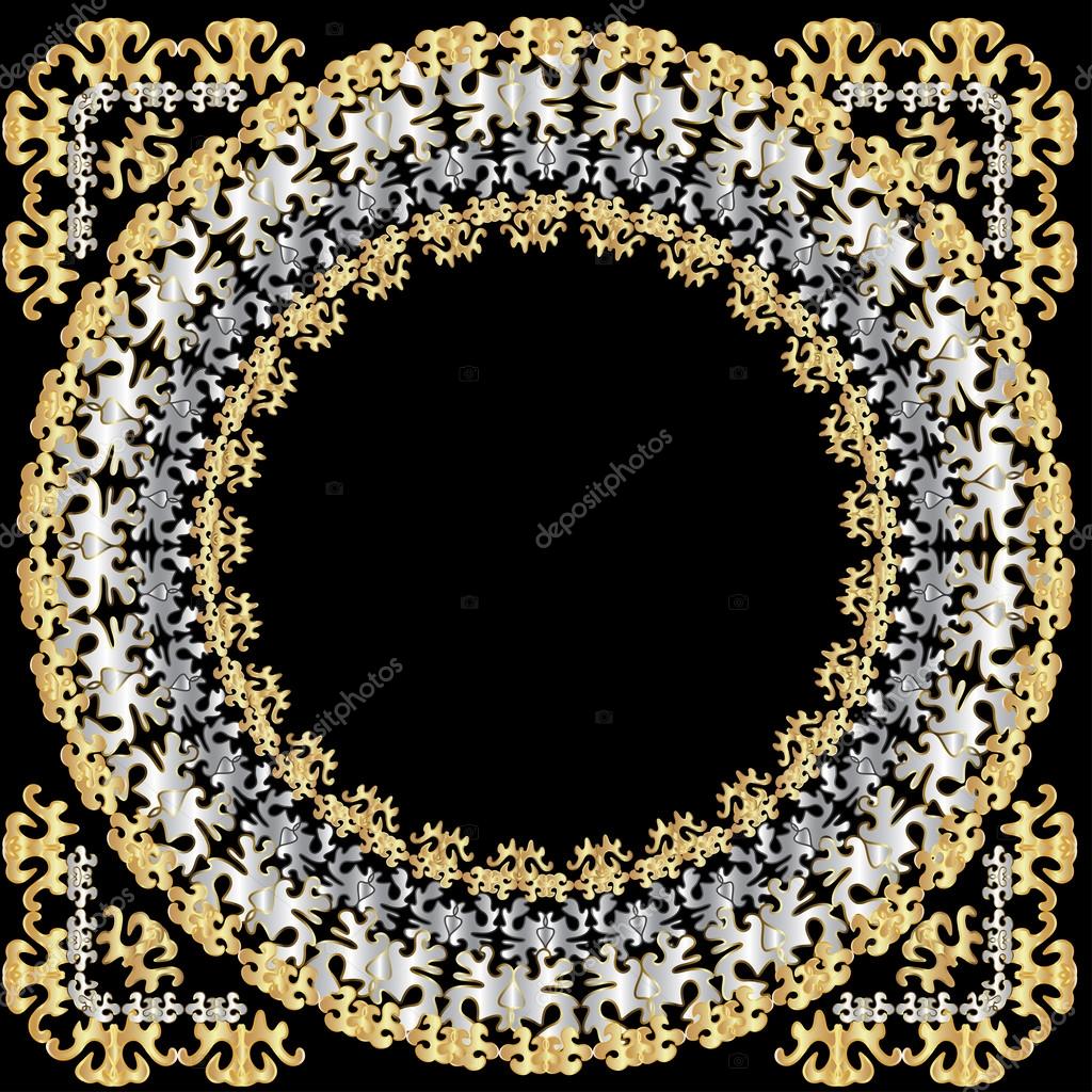 Frame with gold and silver. Stock Vector Image by ©dgem22 #30949445