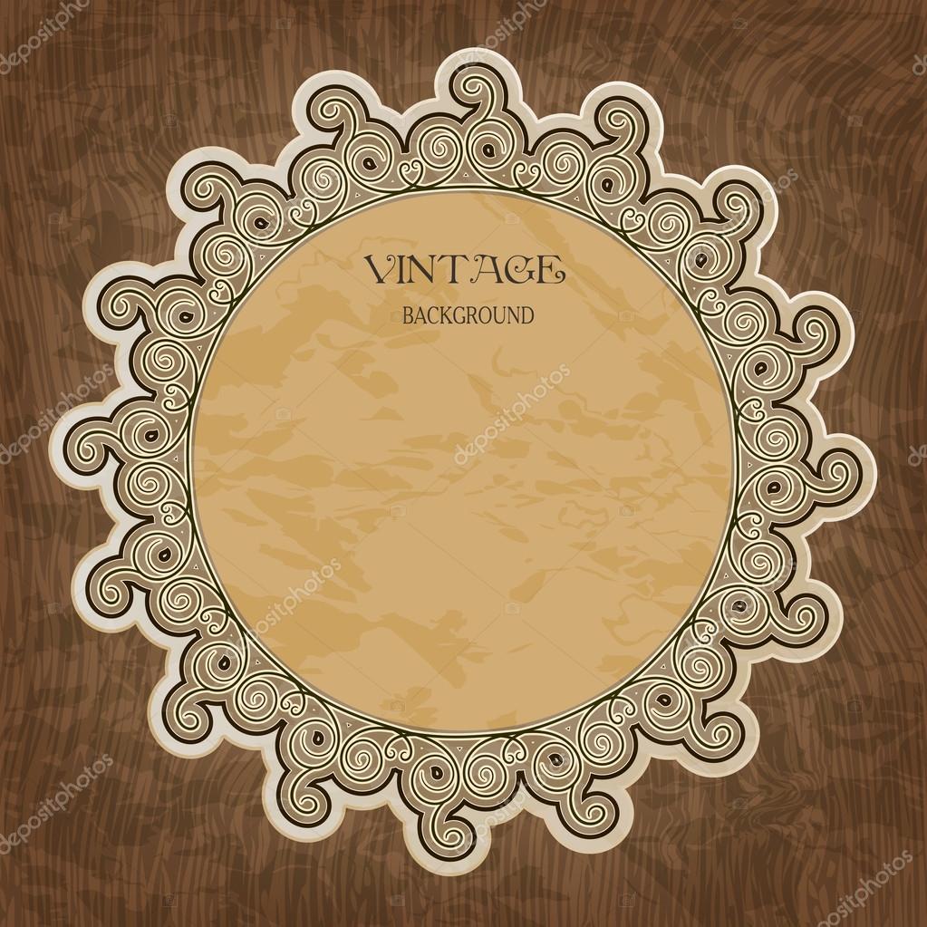 Vintage label on wood texture background. Stock Vector Image by ©dgem22 ...