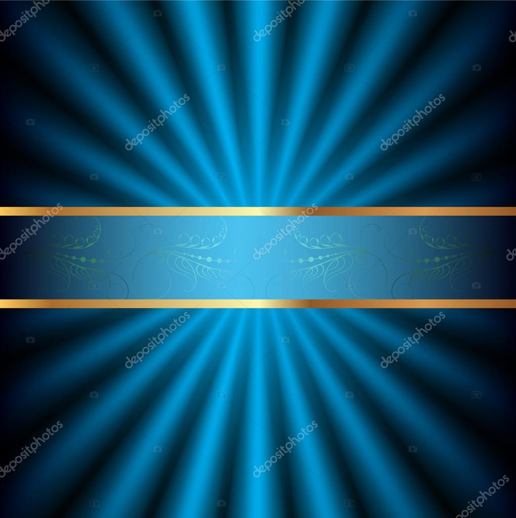 Blue background with radiating rays of light, a flash Stock Vector ...