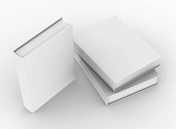 Template Empty Hardcover Book Mockup Set Rendering — Stock Photo ...