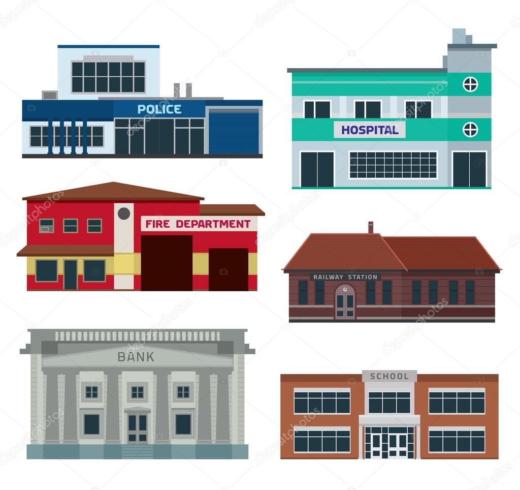 Service city buildings Stock Vector Image by ©denisdubrovin #44035247