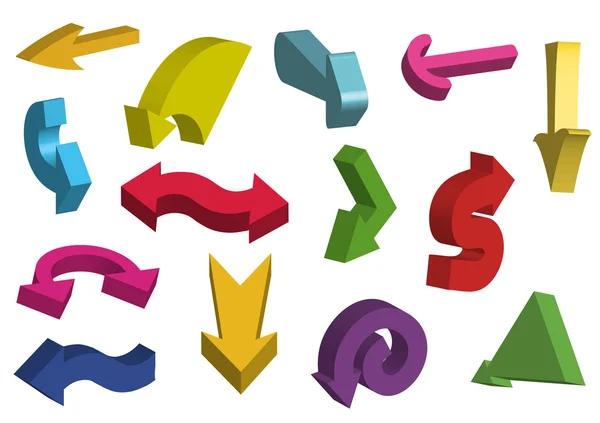 3D Arrows Stock Vector Image by ©human_306 #9456141