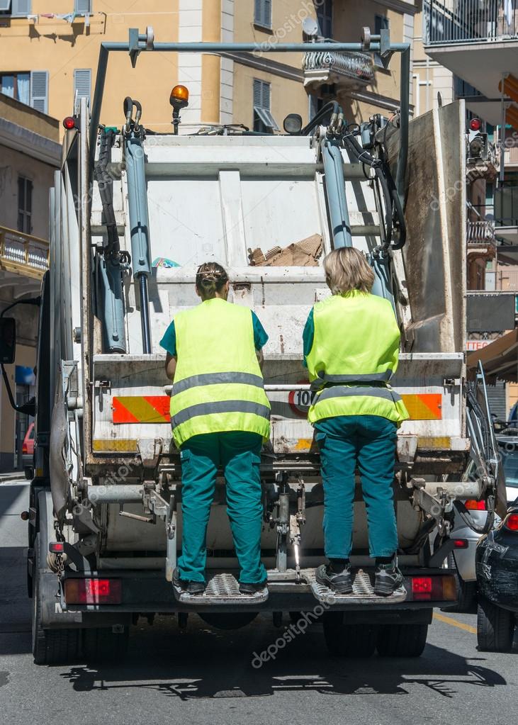 Urban recycling waste services Stock Photo by ©giovannicaito2 30919133