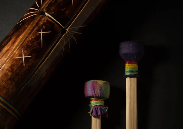 Teponaztli Instrument Type Slit Drum Used Central Mexico Aztecs Related ...