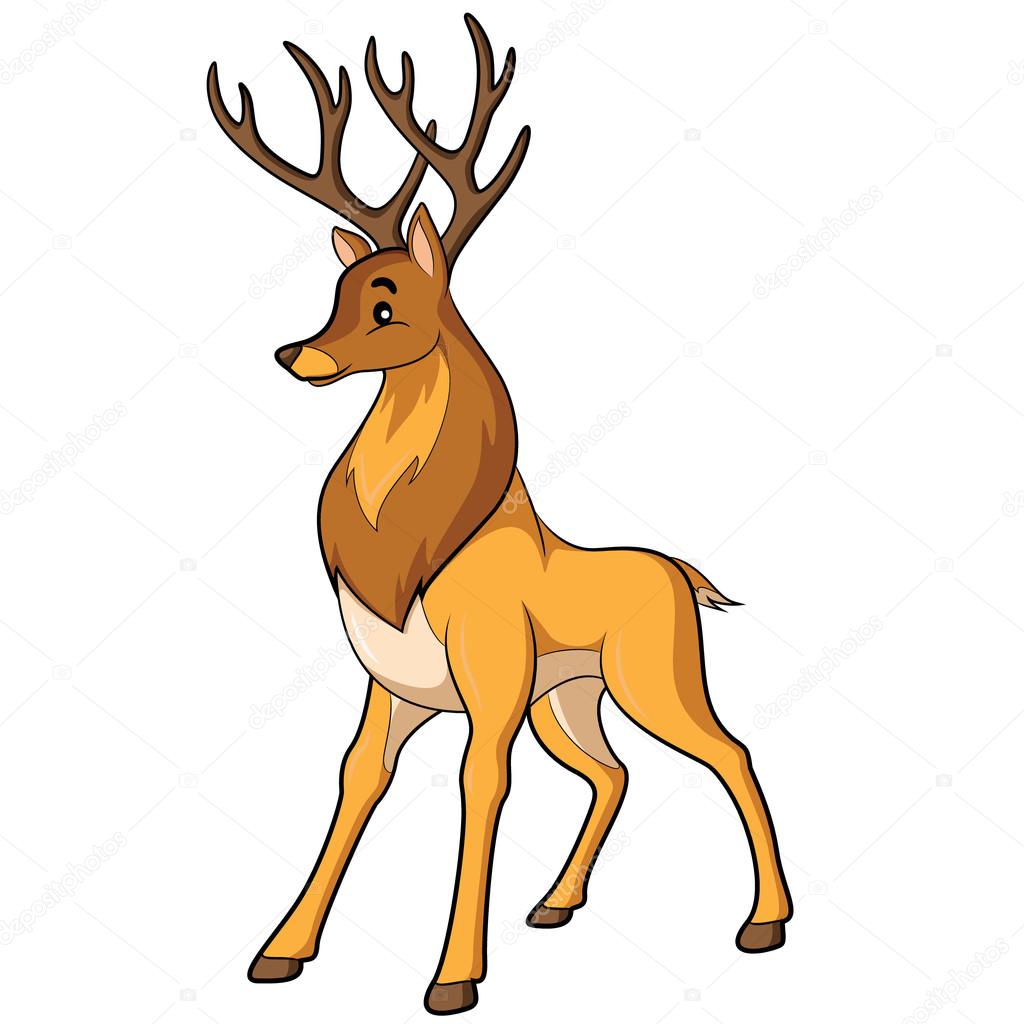 Deer Cartoon — Stock Vector © rubynurbaidi #48227229