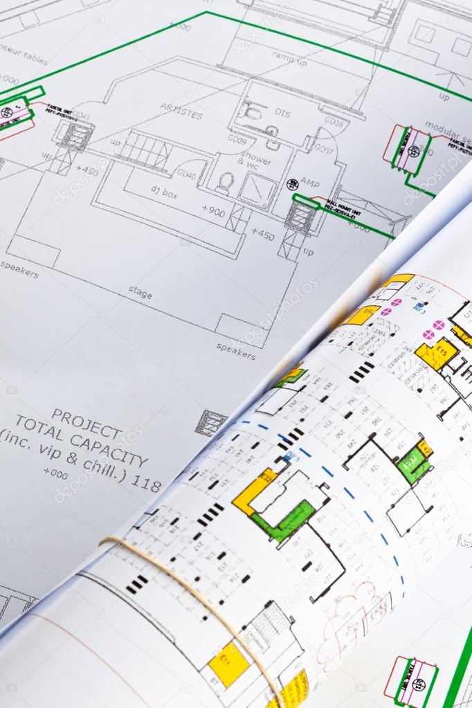 Architecs Layout Drawings Stock Photo by ©GBP27 36404073