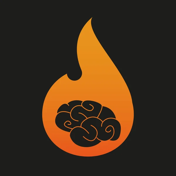 Brain on fire Vector Art Stock Images | Depositphotos