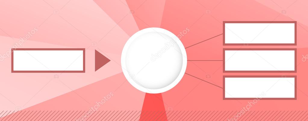 Blank diagram with circle and frames Stock Vector by ©madtom #31368631
