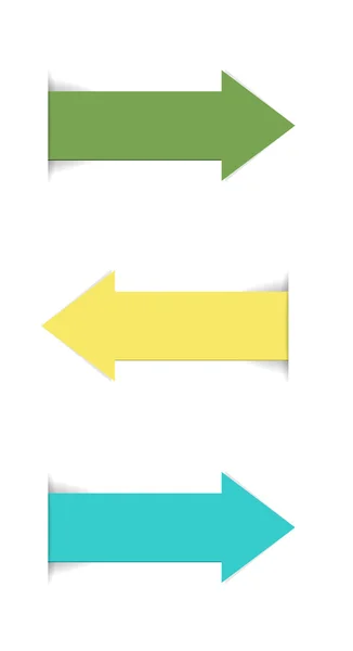 Tres flechas imágenes de stock de arte vectorial | Depositphotos