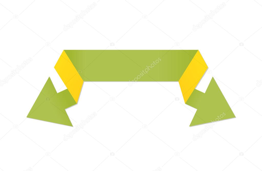 The green double arrow Stock Vector Image by ©madtom #31979999