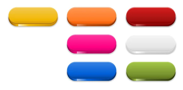 The set of three oval buttons pairs Stock Vector Image by ©madtom #32050095