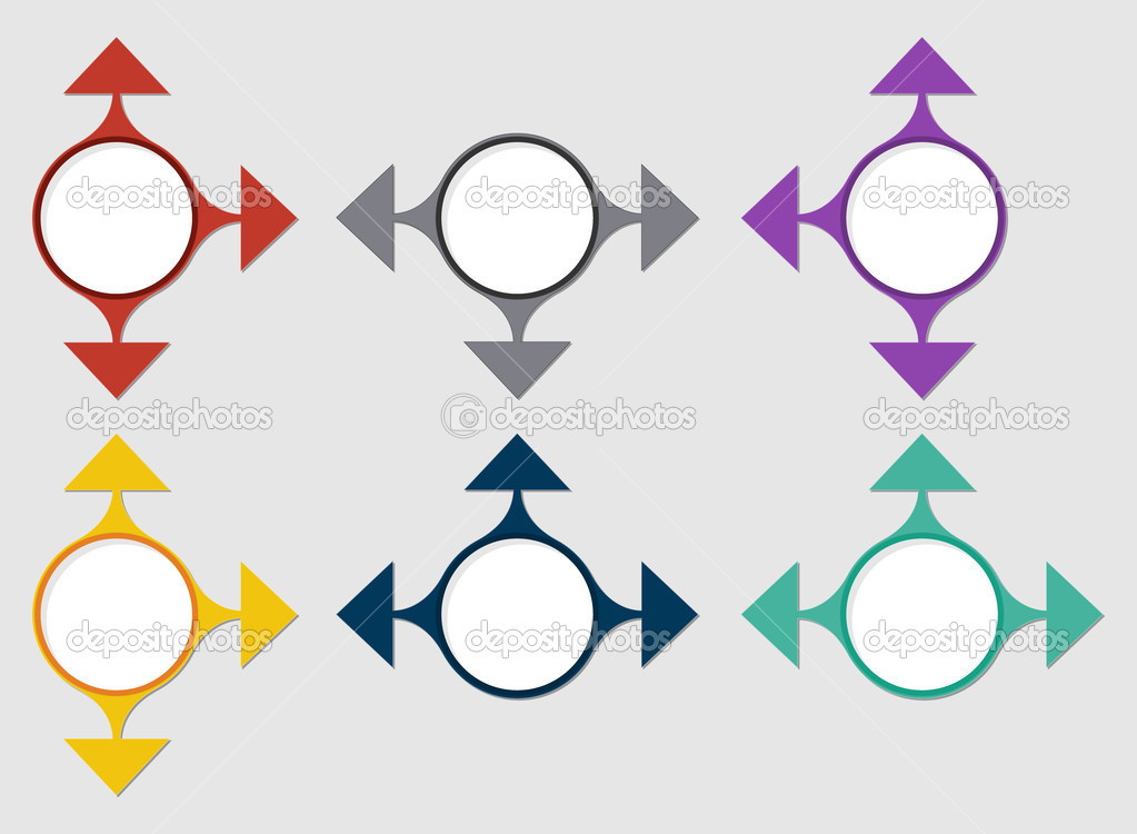 La plantilla de círculo con flechas Vector de stock #41534871 de ©madtom