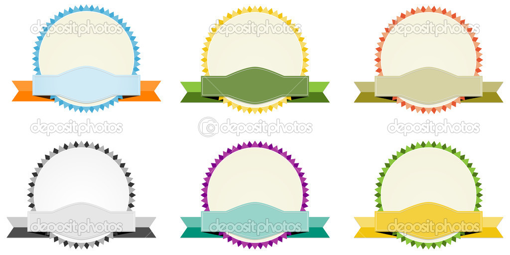The blank circle label set Stock Vector Image by ©madtom #42802233
