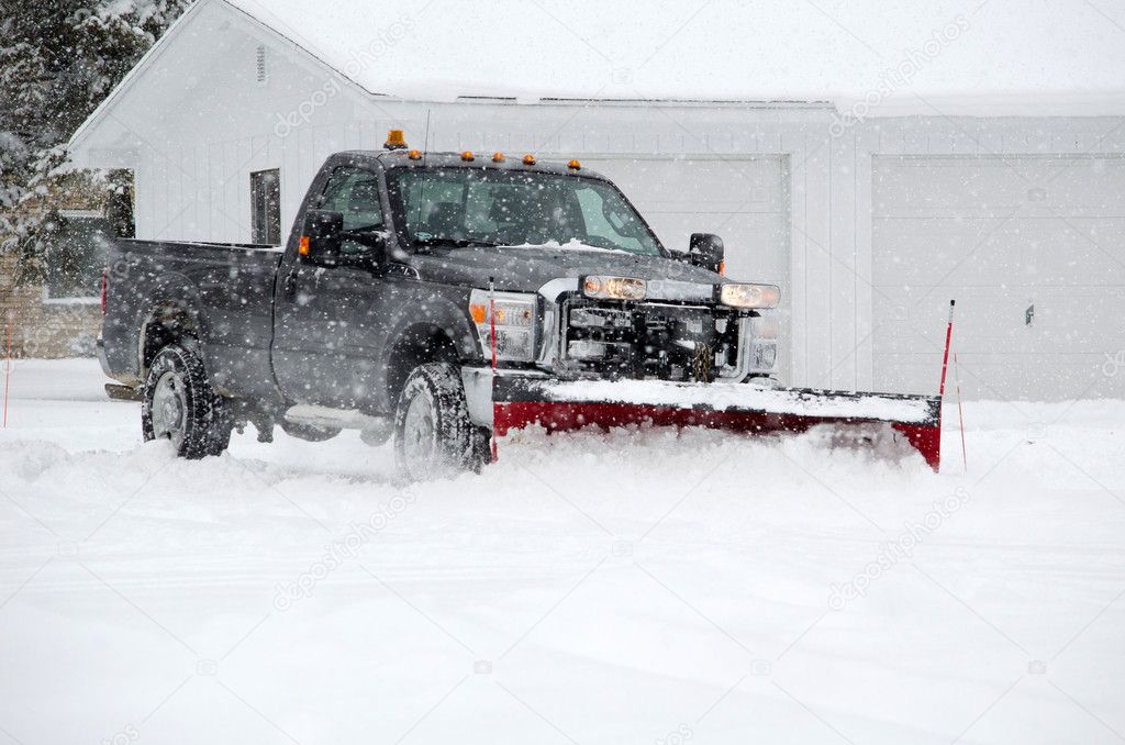 Truck plowing snow Stock Photo by ©inyrdreams 30767341 Truck plowing snow Stock Photo by ©inyrdreams 30767341