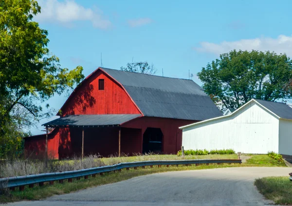 Red and white barn in indiana Stock Photo by ©inyrdreams 38237685