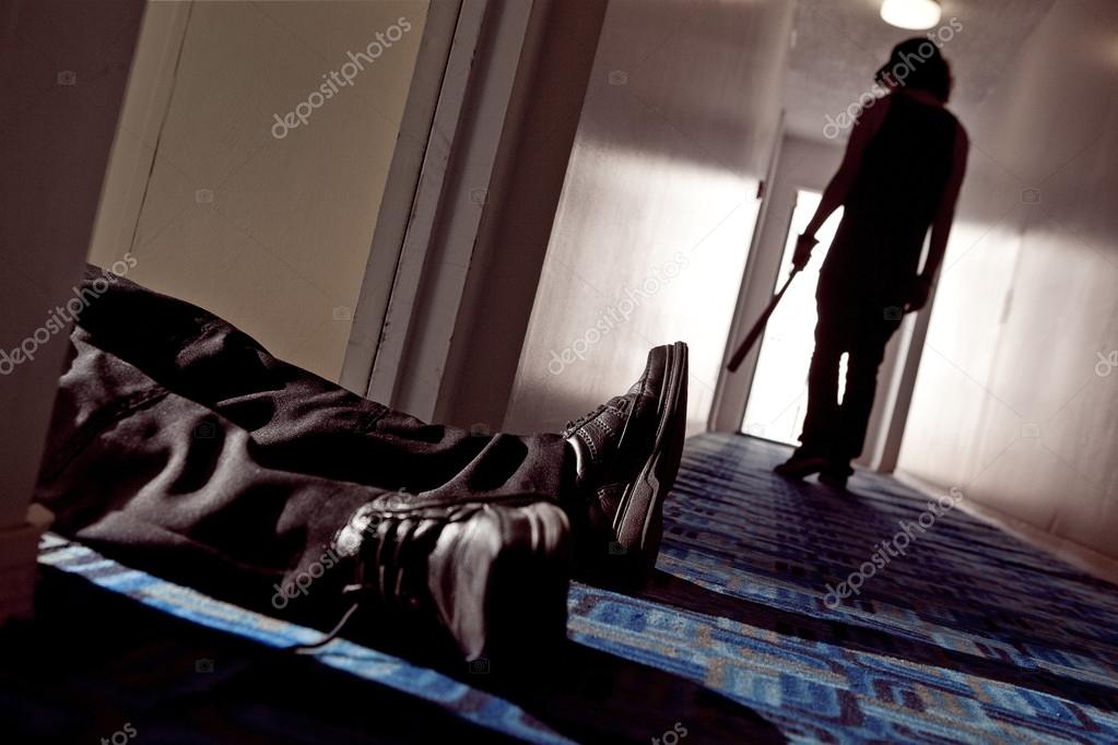 Murdered man's feet killed by a young adult — Stock Photo © Frenzelll ...