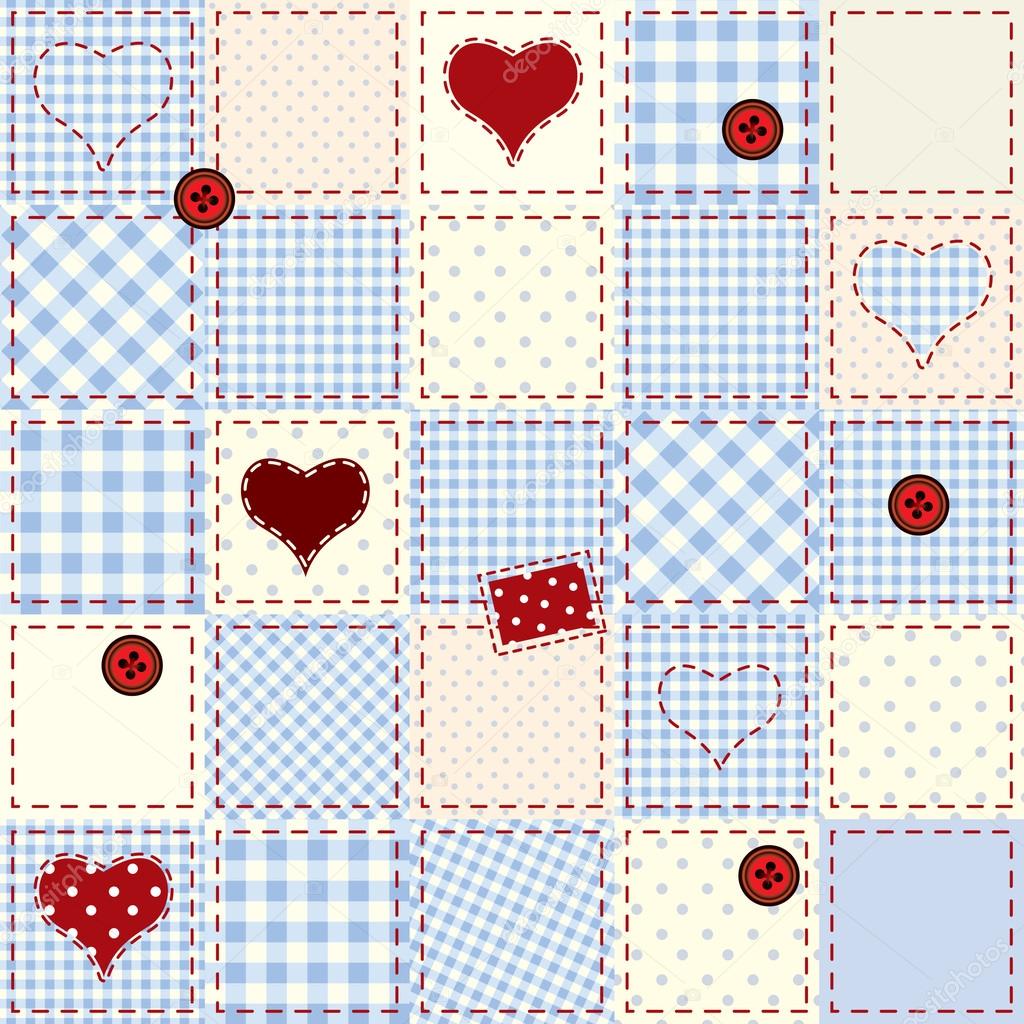 Blue quilt Stock Vector Image by ©kastanka #31311509