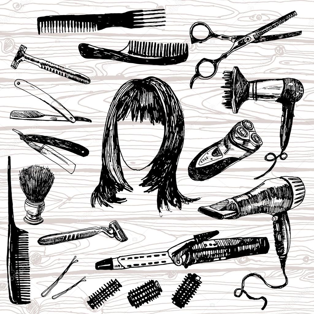 Barber's Stuff Stock Vector Image by ©tsaplia #30844489