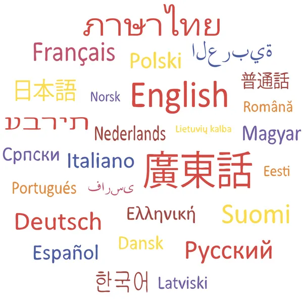 The various languages Vector Art Stock Images | Depositphotos