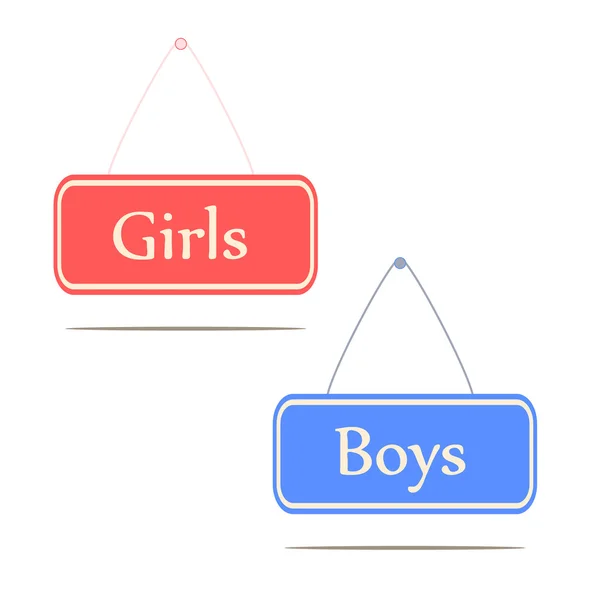 Boys vs girls Vector Art Stock Images | Depositphotos