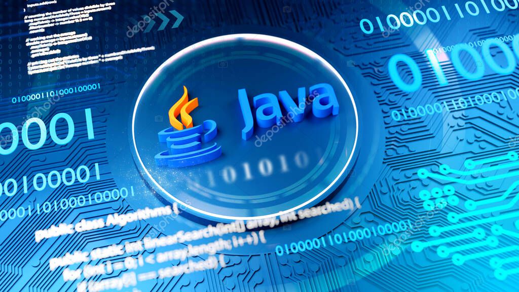 Signo de lenguaje de codificación Java. Dispositivo, programación ...