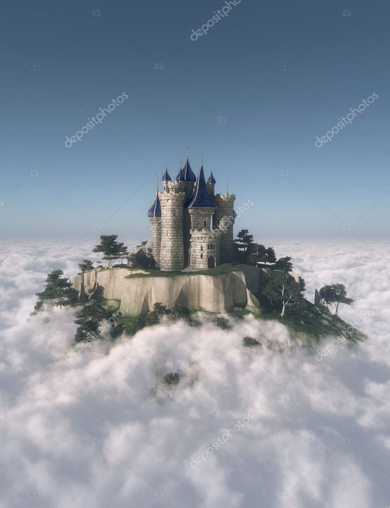 Château dans les nuages — Photographie maximsamos © #31715245