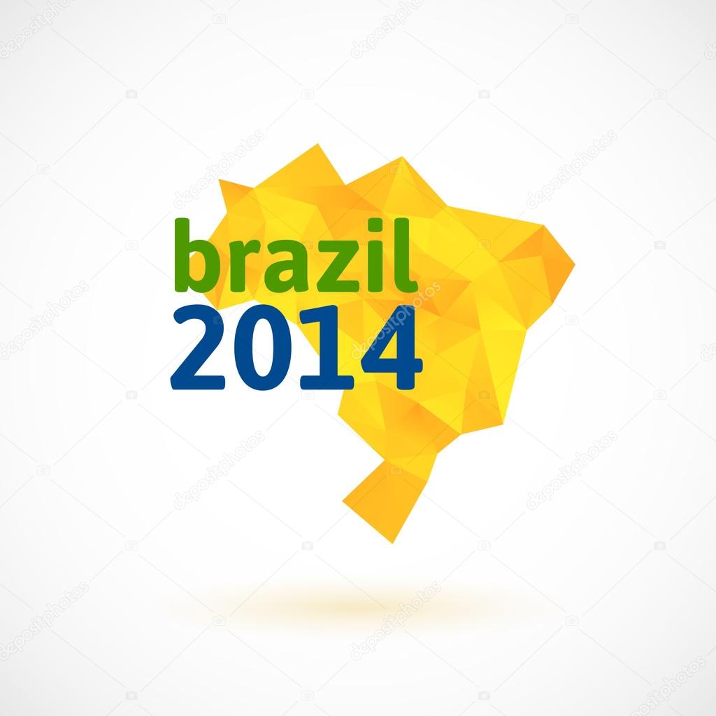 Triangle texture Brazil map Stock Vector Image by ©sidmay #43256441