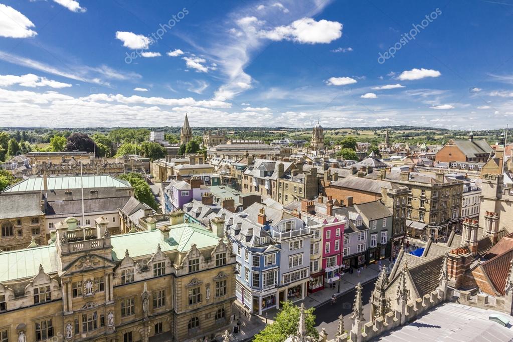 Aerial view of roofs of oxford — Stock Photo © susanoo #40165399