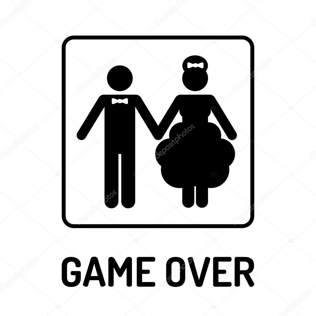 Game Over Logo Wedding