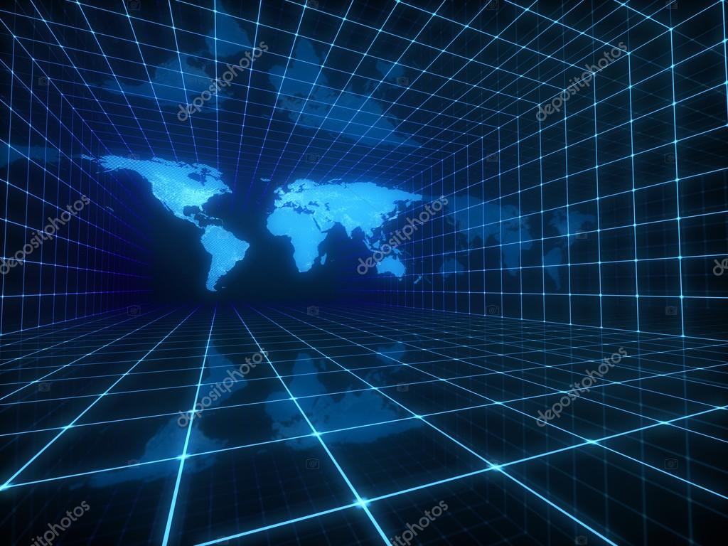 Mapa digital del mundo — Foto de stock #32759509 © yblaz