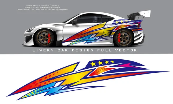Car Livery Graphic Vector Abstract Grunge Background Design Vehicle ...