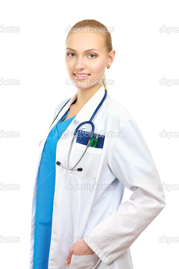 Happy young nurse — Stock Photo © shefkate #35036601