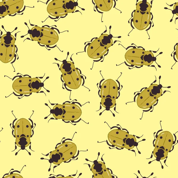 Seamless background with beetles Stock Vector Image by ©vvvisual #36214639
