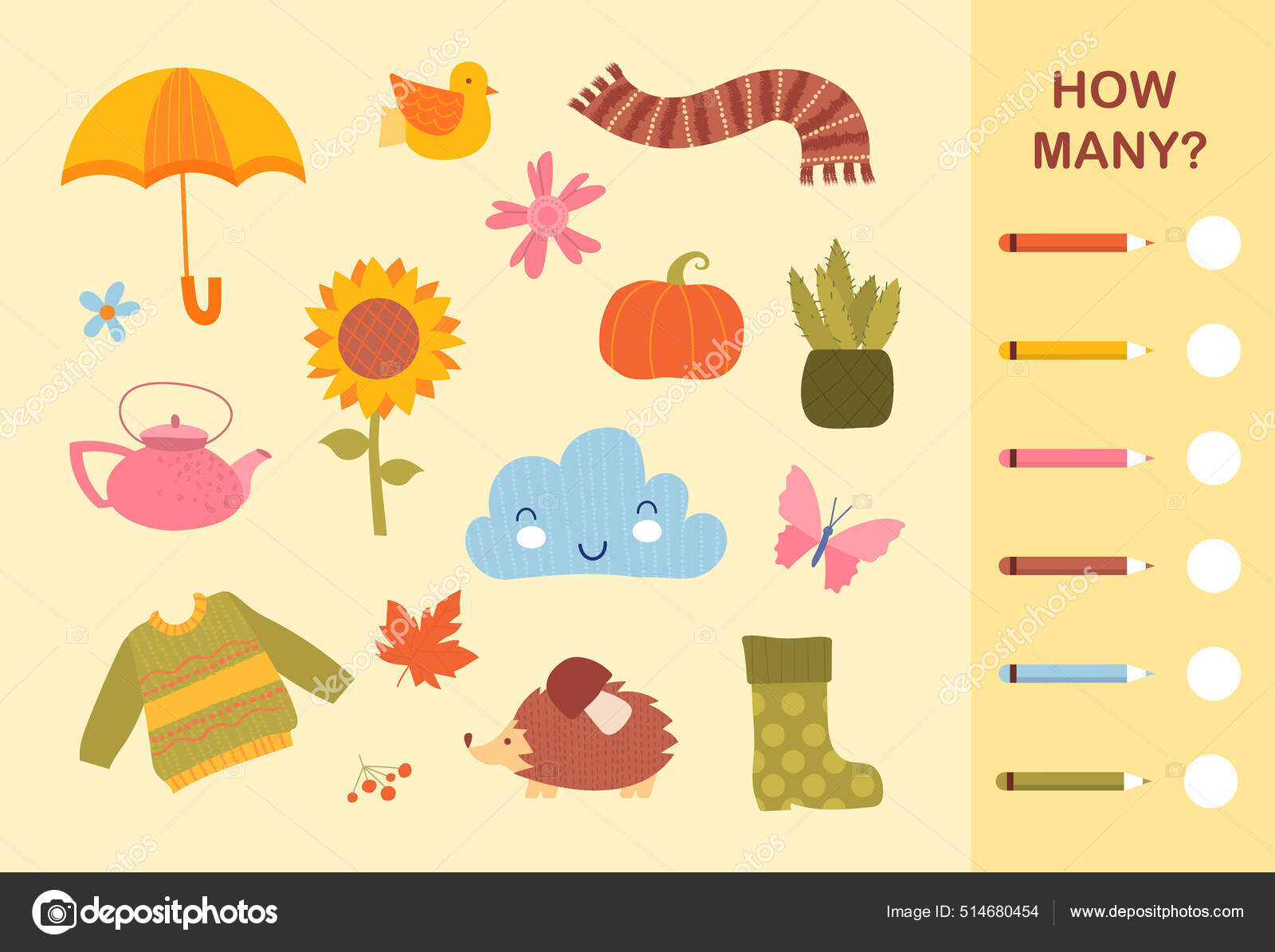 Counting Game for Preschool Children Stock Vector Image by ©mentalmind ...