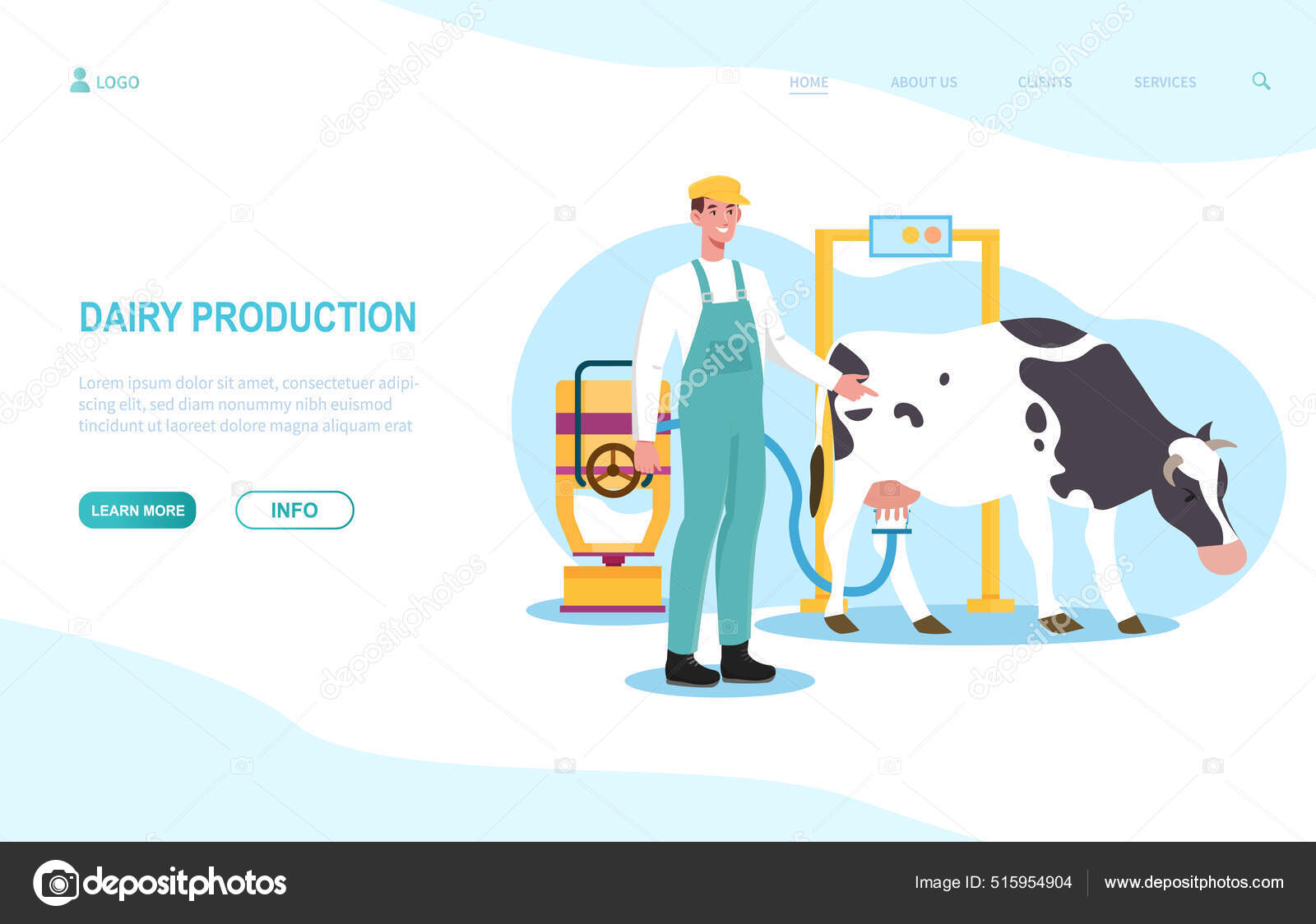 Concept Of Dairy Production Stock Vector Image by ©mentalmind #515954904