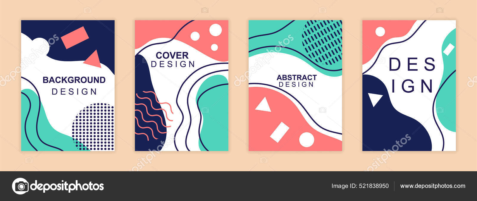Set of Creative cover design Stock Vector by ©mentalmind #521838950